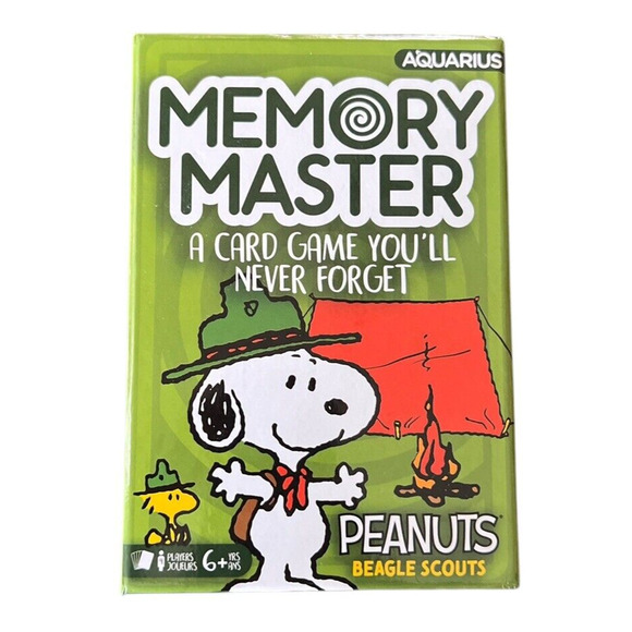 Aquarius | Games | Peanuts Beagle Scouts Memory Master Snoopy Card Game ...